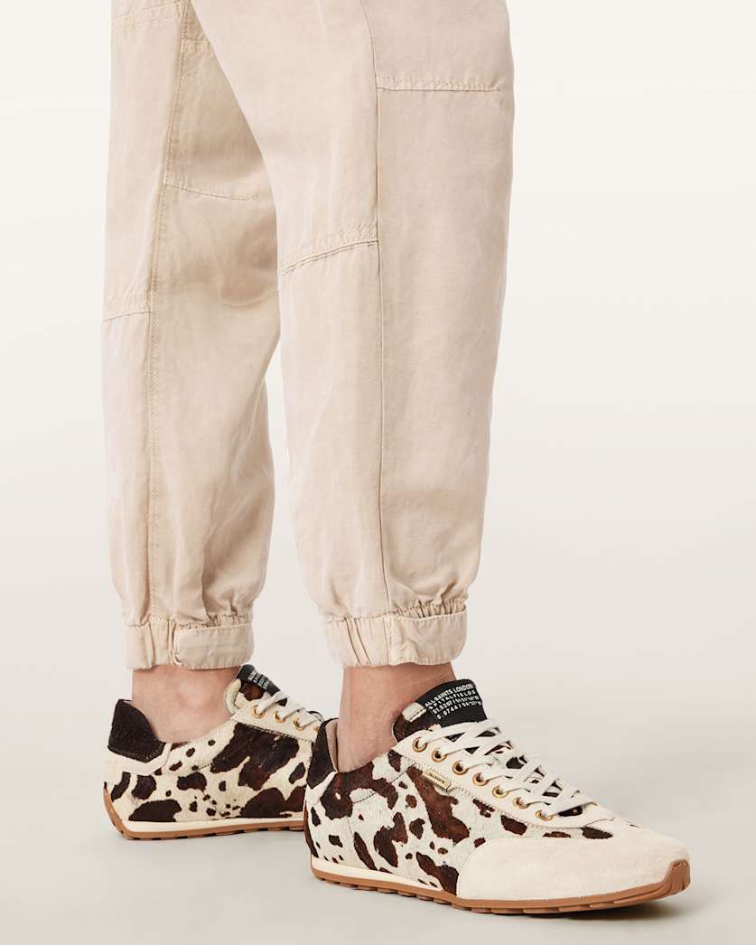Liam Cowhide Trainers COW PRINT | ALLSAINTS